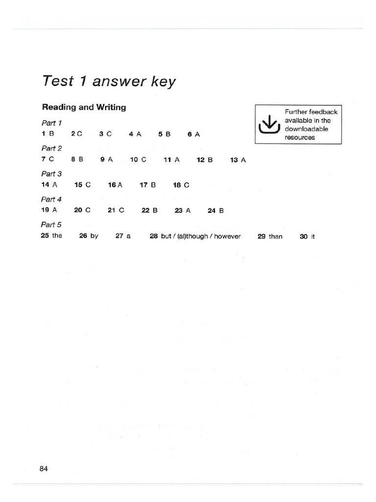 KEY - A2 Key For Schools 1 Authentic Practice Tests 2020 PDF | PDF