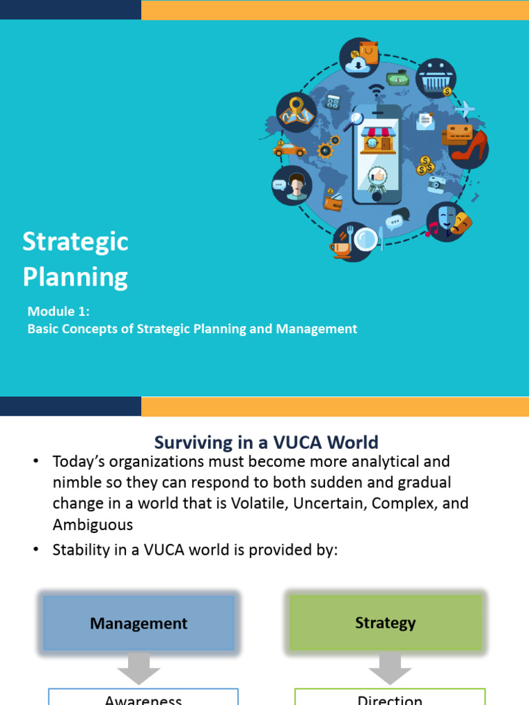 Module 1 - Basic Concepts Stratgic Planning | PDF | Strategic ...