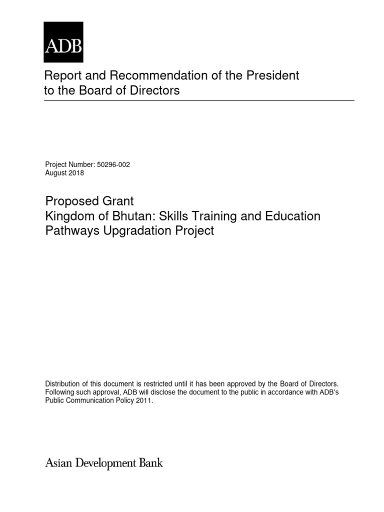 Skills Training and Education Pathways Upgradation | PDF | Asian ...