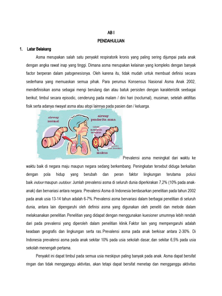 Prevalensi dan Karakteristik Asma Anak | PDF