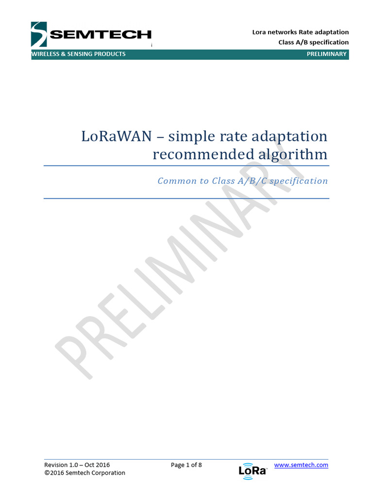 Lorawan Adr Pdf Signal To Noise Ratio Radio