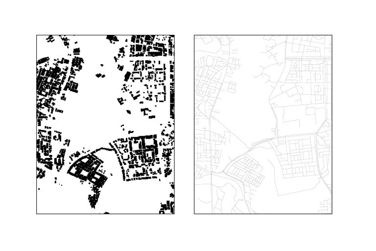 Figure Ground - Buildings & Road Network | PDF