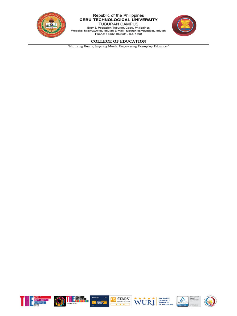 New CTU Header and Footer | PDF