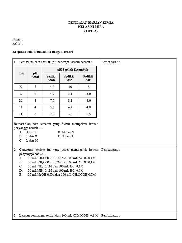 Soal KSP Dan Buffer | PDF