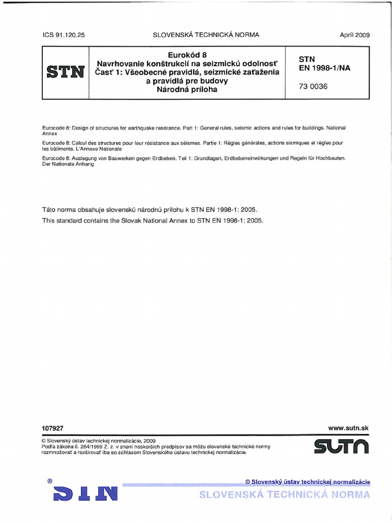 STN en 1998-1 - Na | PDF