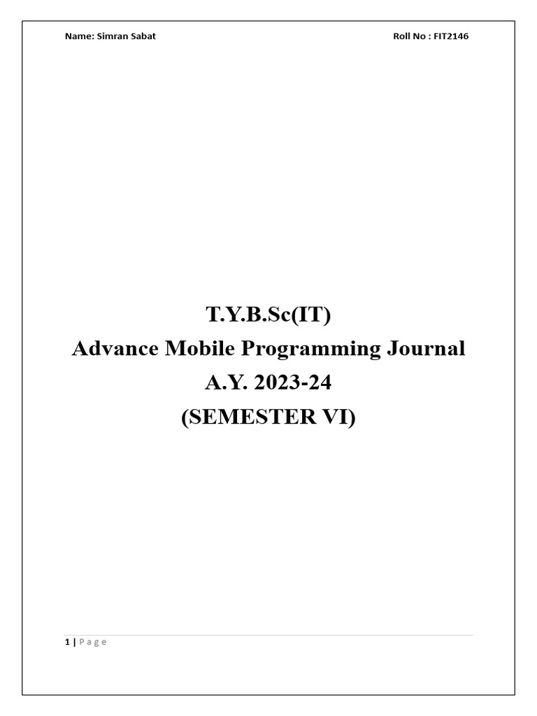 AMP Practical | Download Free PDF | Android (Operating System) | Parameter (Computer Programming)