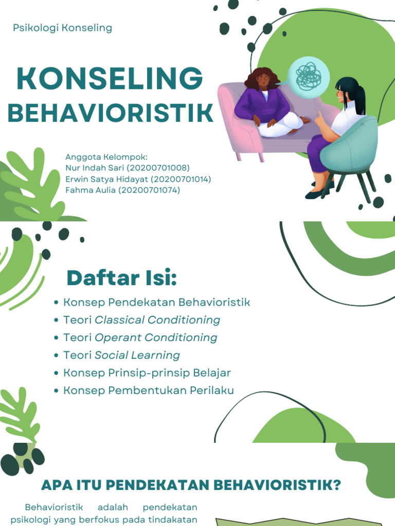Konseling Behavioristik: Teori dan Aplikasi | PDF