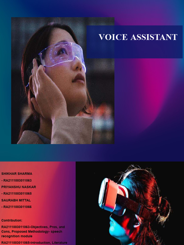 Ai Voice Assistant PPT Project | PDF | Speech Recognition | Artificial Intelligence