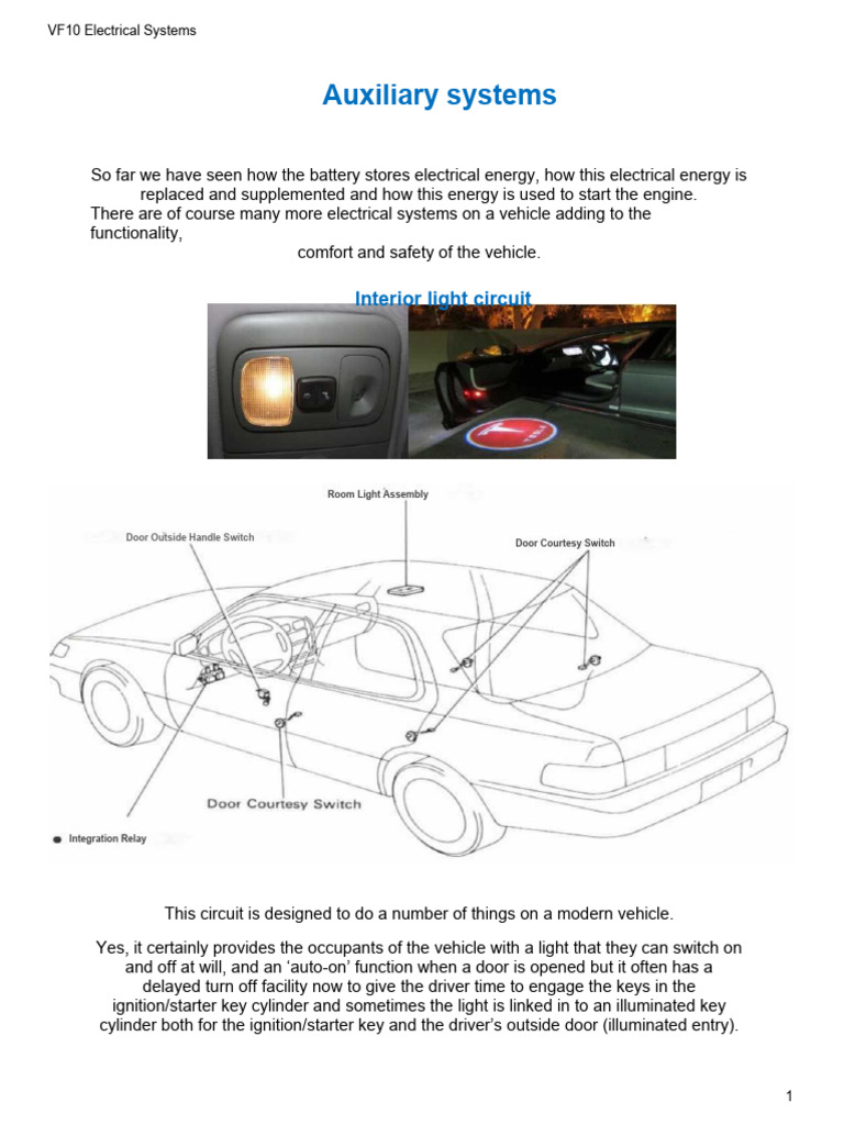 Auxillary Electrical Systems | PDF | Switch | Relay