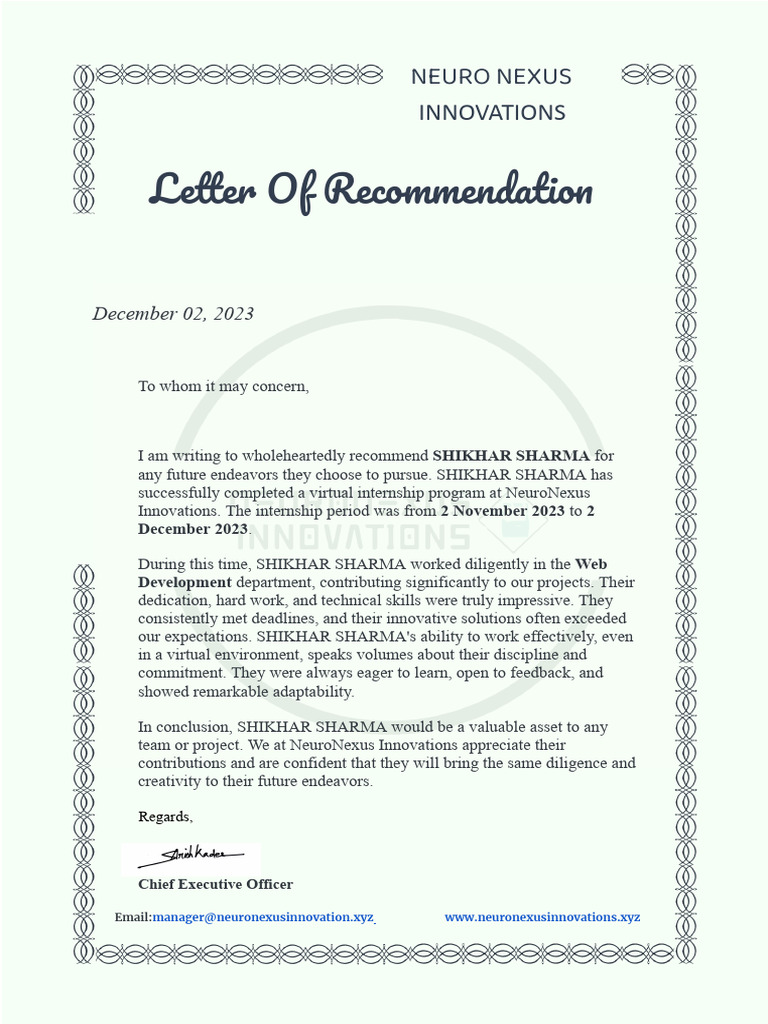 Shikhar Sharma | PDF