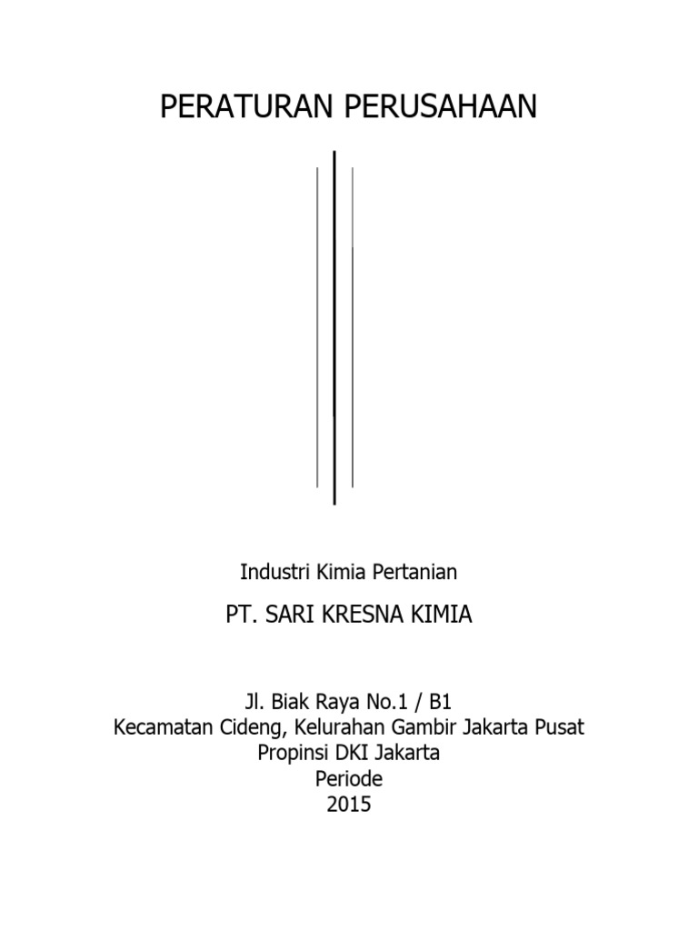 Peraturan PT. Sari Kresna Kimia | PDF