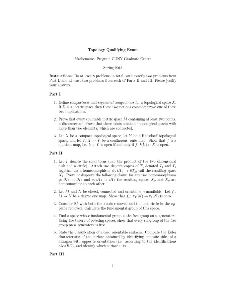 201305 | Download Free PDF | Topology | Compact Space