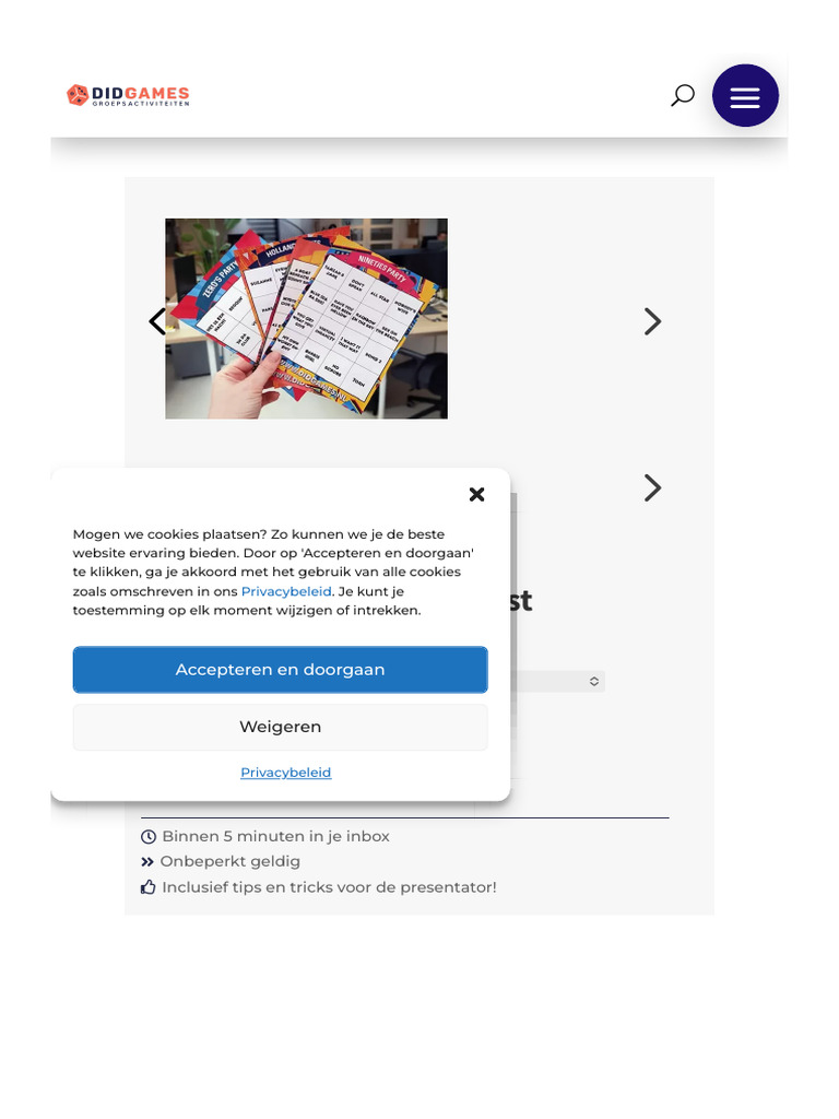 Disco Bingo Spelen? - Download Muziekbingo Kaarten Bij Didgames | PDF