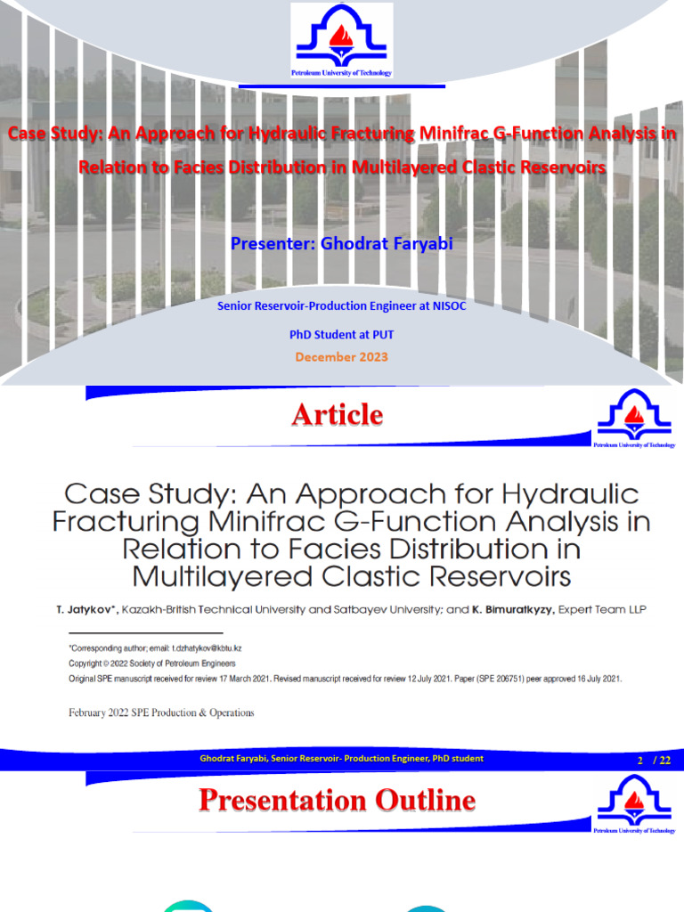 G Function in Hydraulic Fracturing | PDF