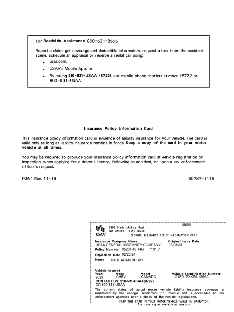 Auto IDCards | PDF | Insurance | Car Rental