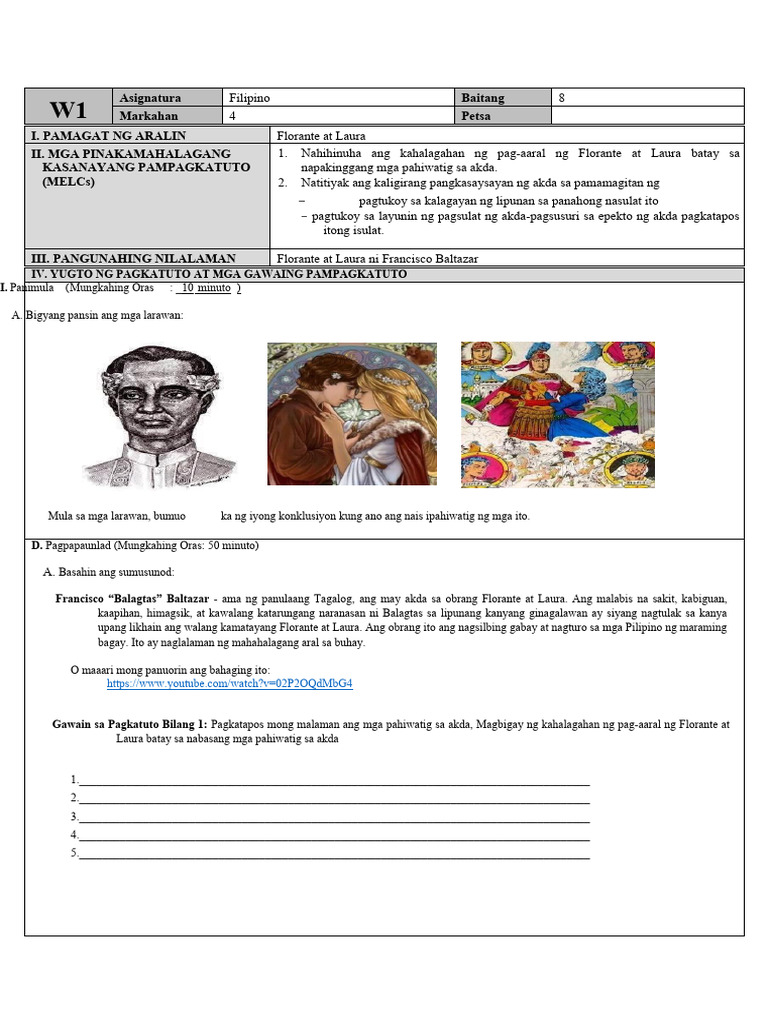 Q4 Filipino 8 Week 1 | PDF