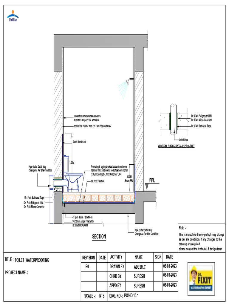 6526585ff14f1 Sunk Toilet High Model PDF | PDF | Building Technology ...