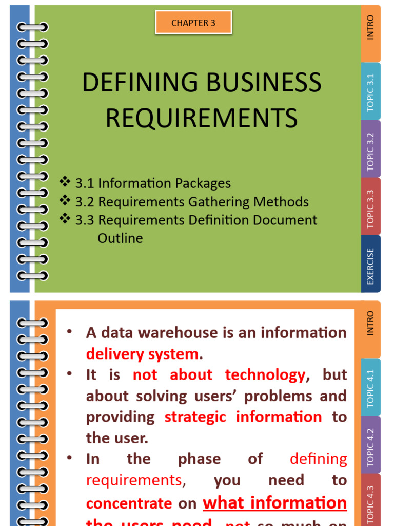 CHAP 03 Defining Business Requirements | PDF | Questionnaire | Information