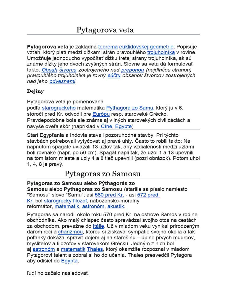 Pytagorova Veta | PDF