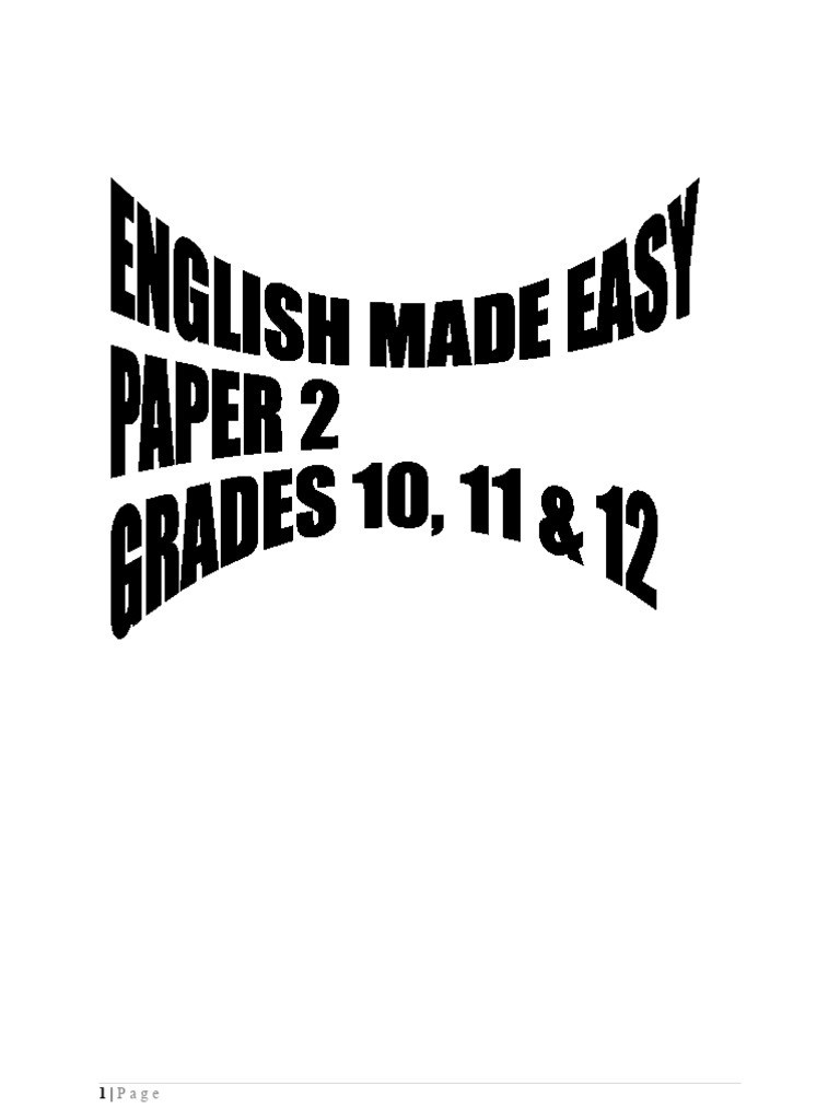ENGLISH MADE EASY P2-1 | PDF