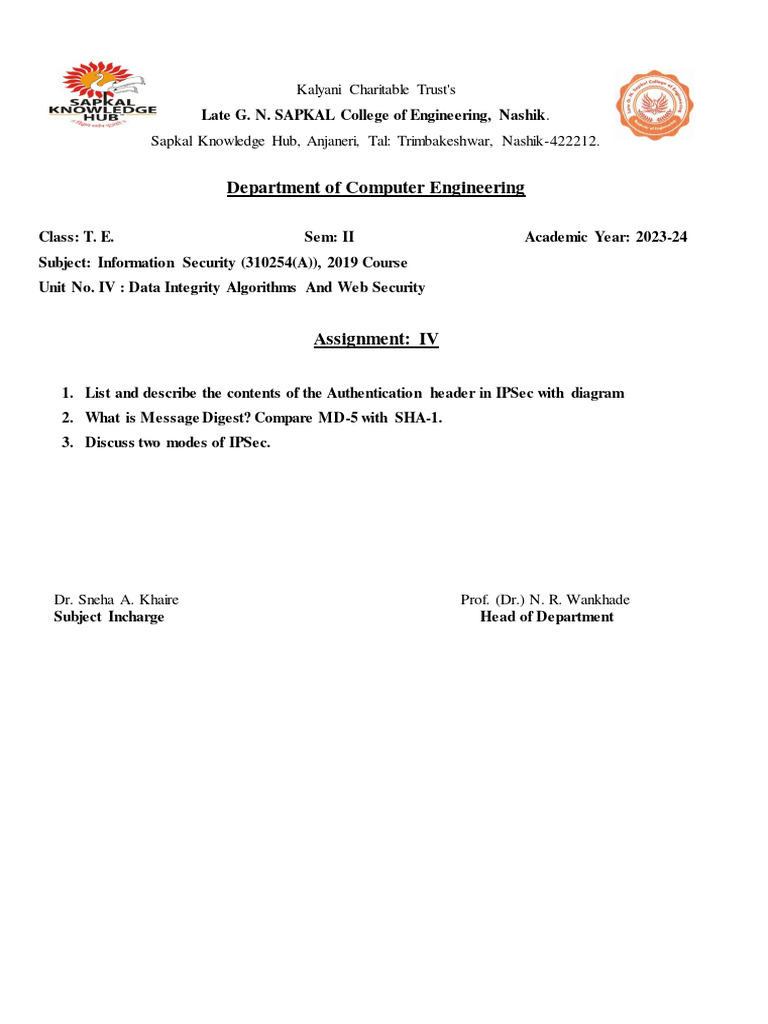 Is Assignment 4 | PDF