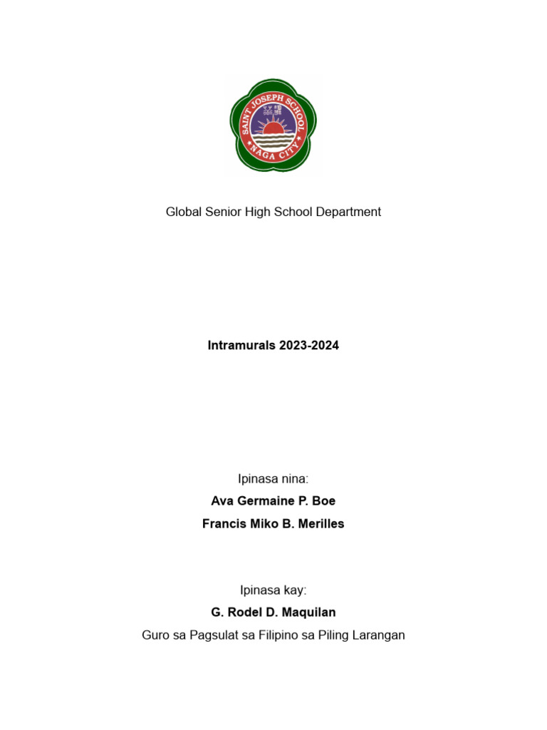 Pictorial Essay Fil 4th Quarter | PDF