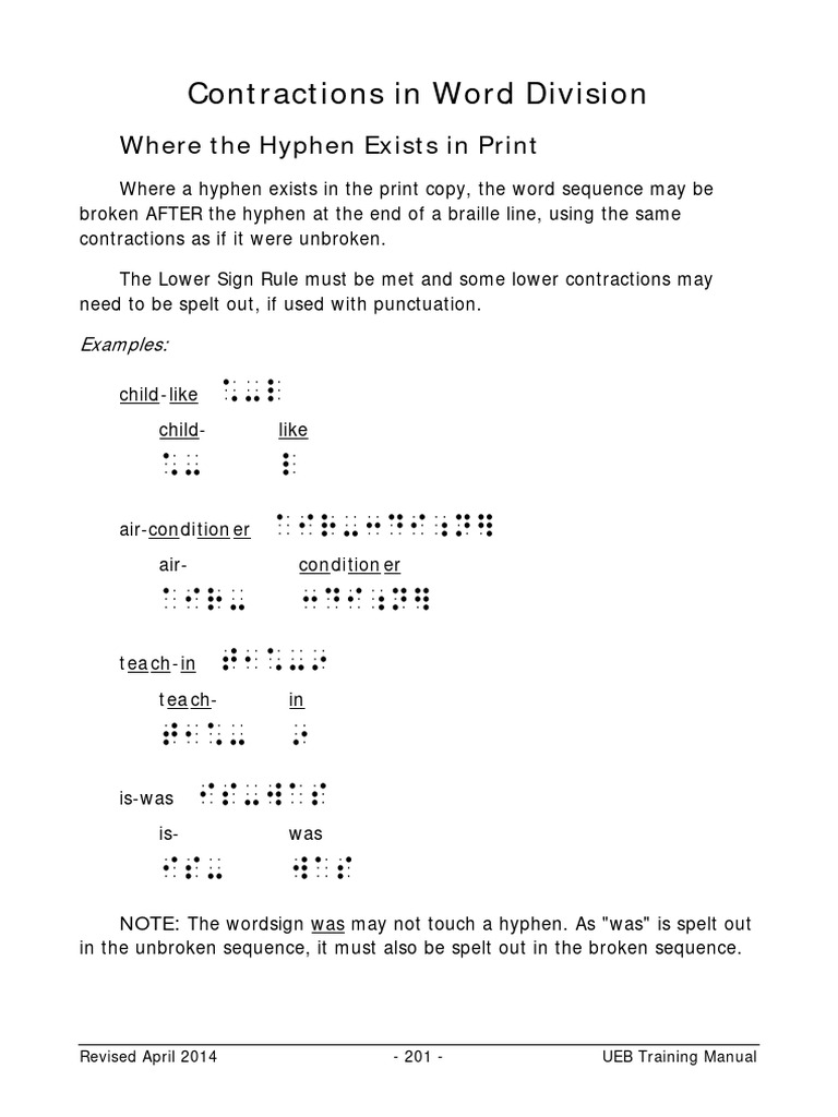 Contraction in Word Division | PDF | Orthography | Graphic Design
