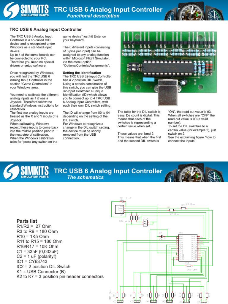 User Manual 6 Input Analog | PDF | Microsoft Windows | Usb