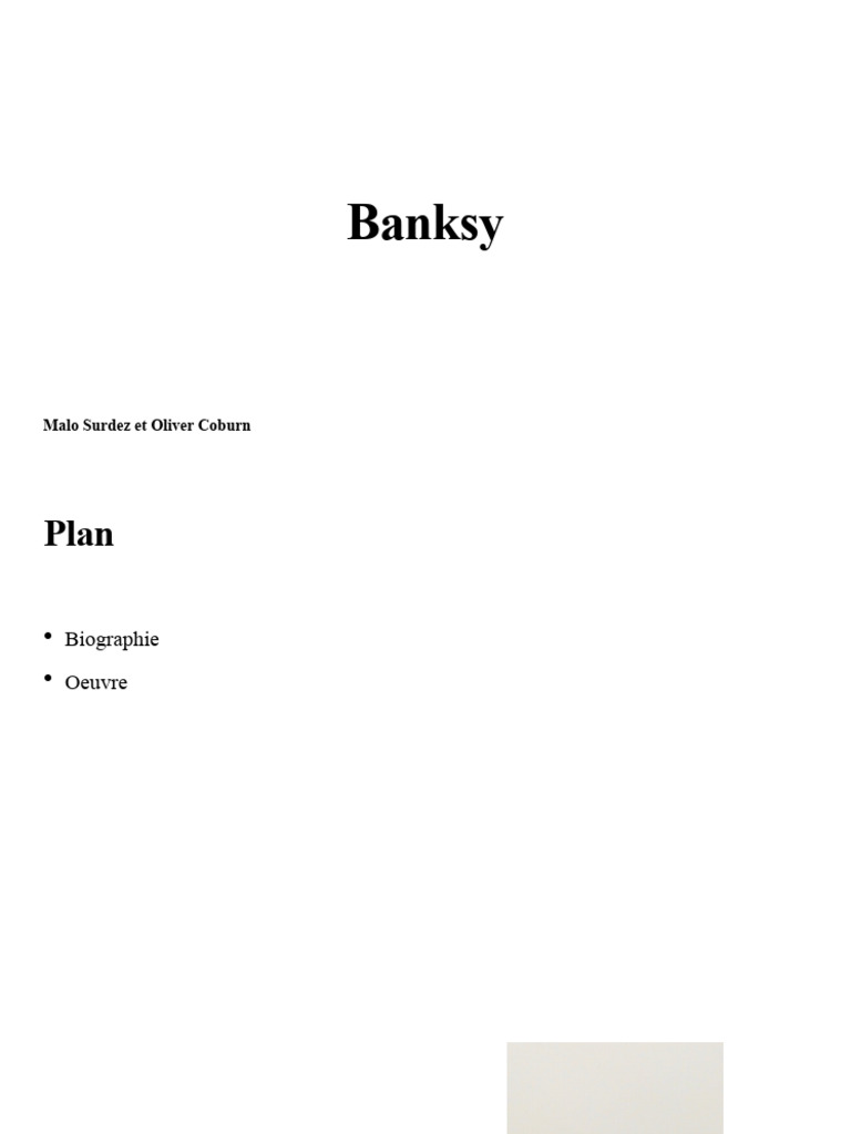 Banksy PP | PDF