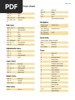 Krita Shortcuts CheatSheet Document - Final | PDF | Keyboard Shortcut ...