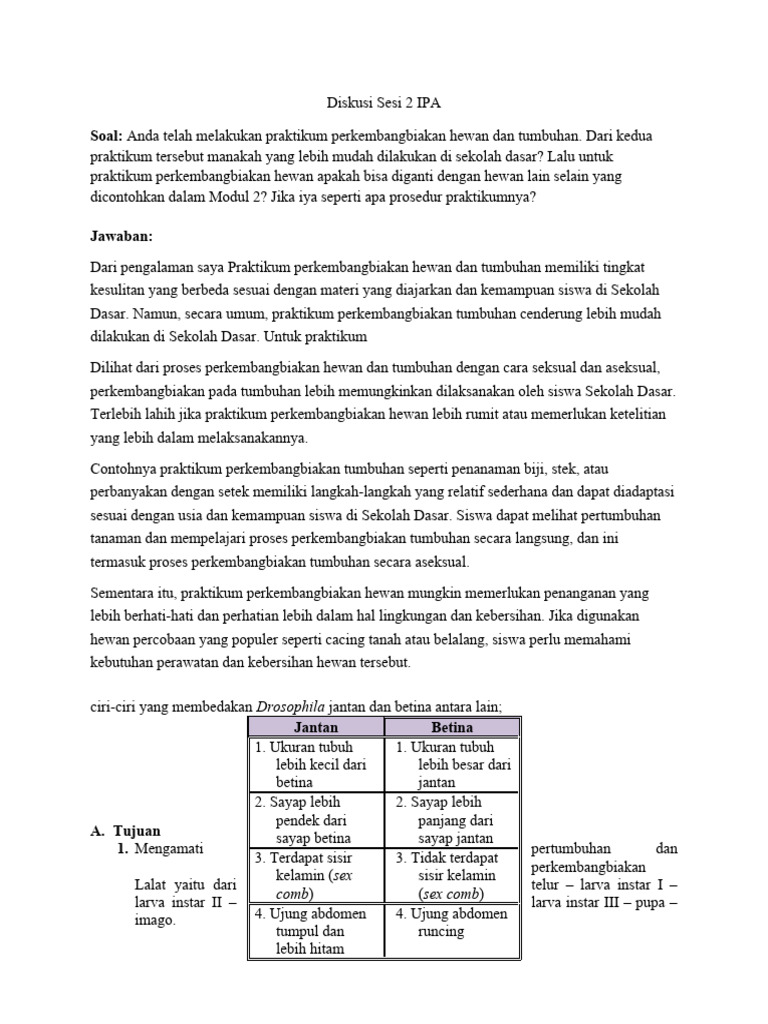 Diskusi Sesi 2 IPA Praktikum | PDF