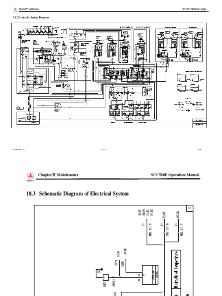 SCC500E HYD SCHEMATIC | PDF | Valve | Pump