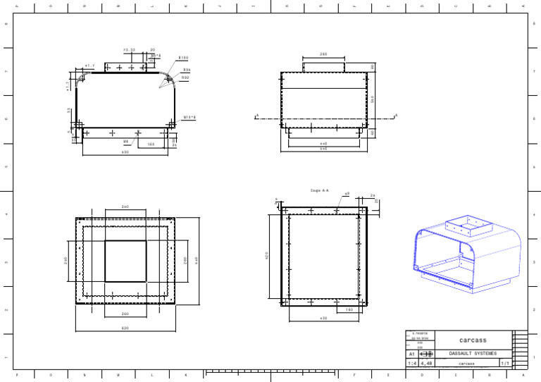 Technical Drawing of Carcass Design | PDF