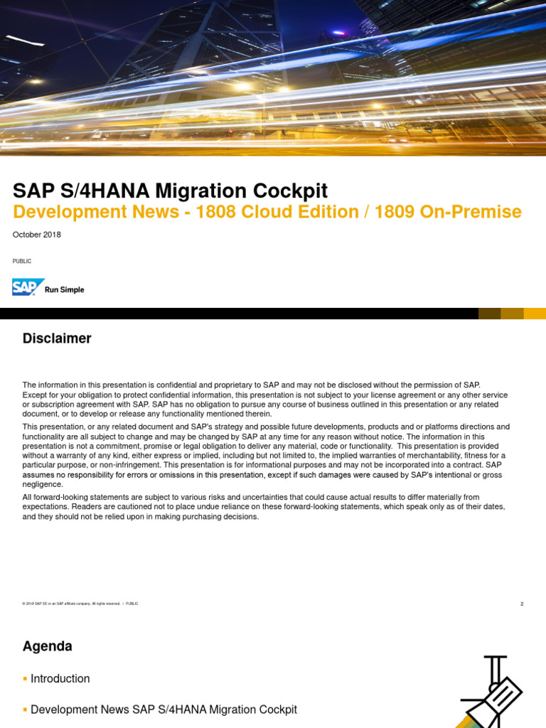 SAP S4HANA Migration Cockpit Development | PDF | Cloud Computing | Simulation