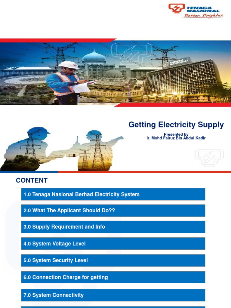 TNB Electricity Supply Application Guide | PDF | Electrical Substation ...