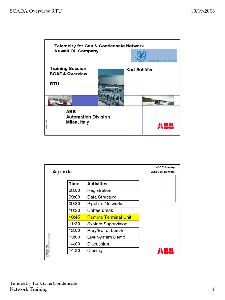 02 SCADA Overview RTU | PDF | Scada | Telecommunications