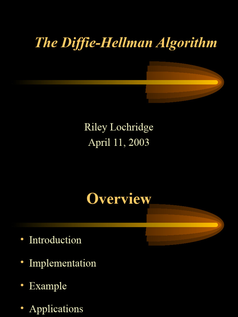 Diffie Hellman Algorithm Riley | PDF | Key (Cryptography) | Secrecy
