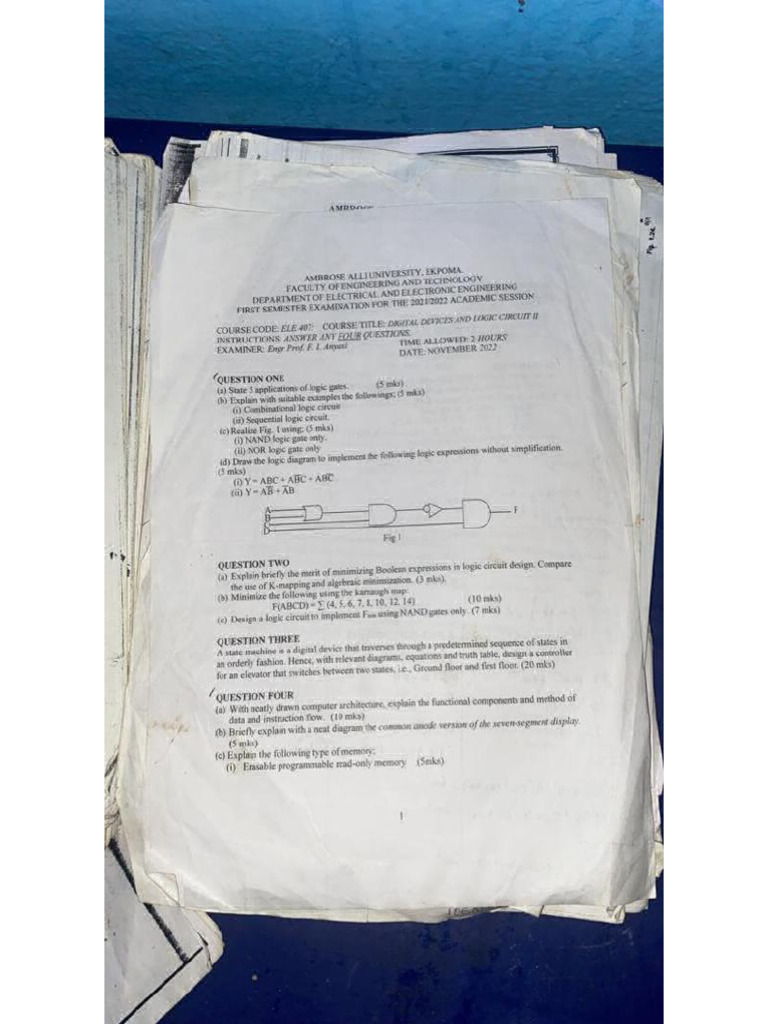 400l Past Questions | PDF