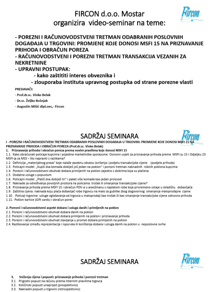 Prezentacija - SEMINAR - 9 20 | PDF