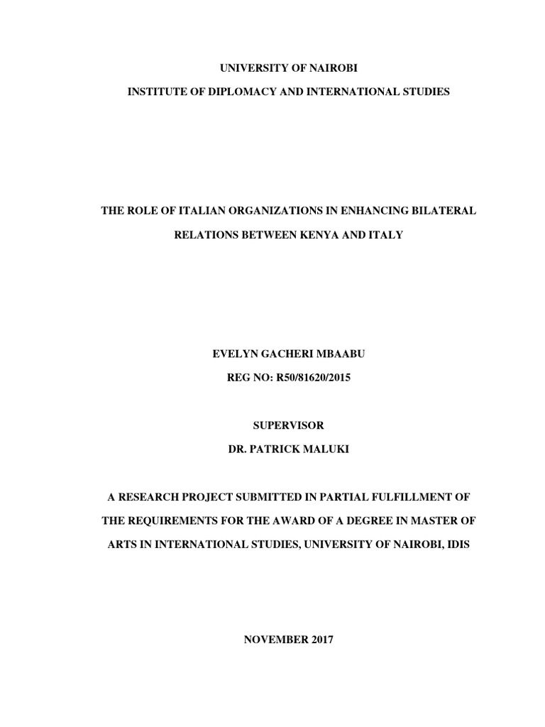The Role of Italian Organizations in Enhancing Bilateral Relations ...