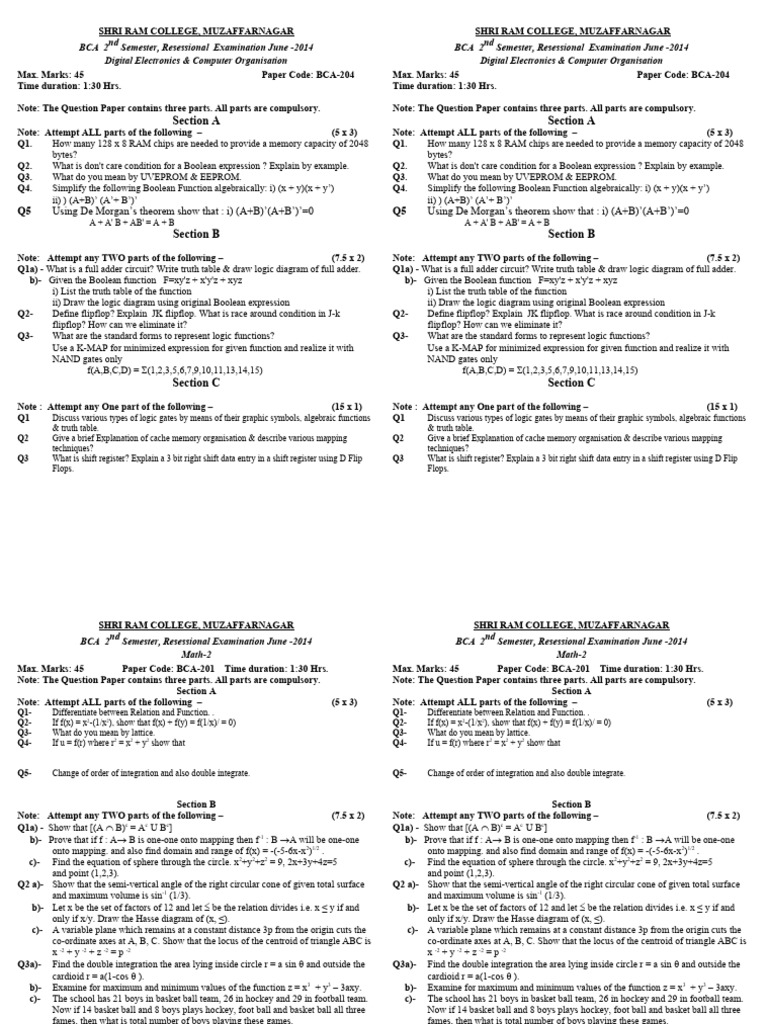 II sem Res | PDF | Logic Gate | Boolean Algebra