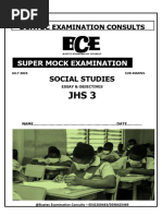 BECE 2023 Mathematics Exam Questions | PDF | Area | Euclidean Geometry