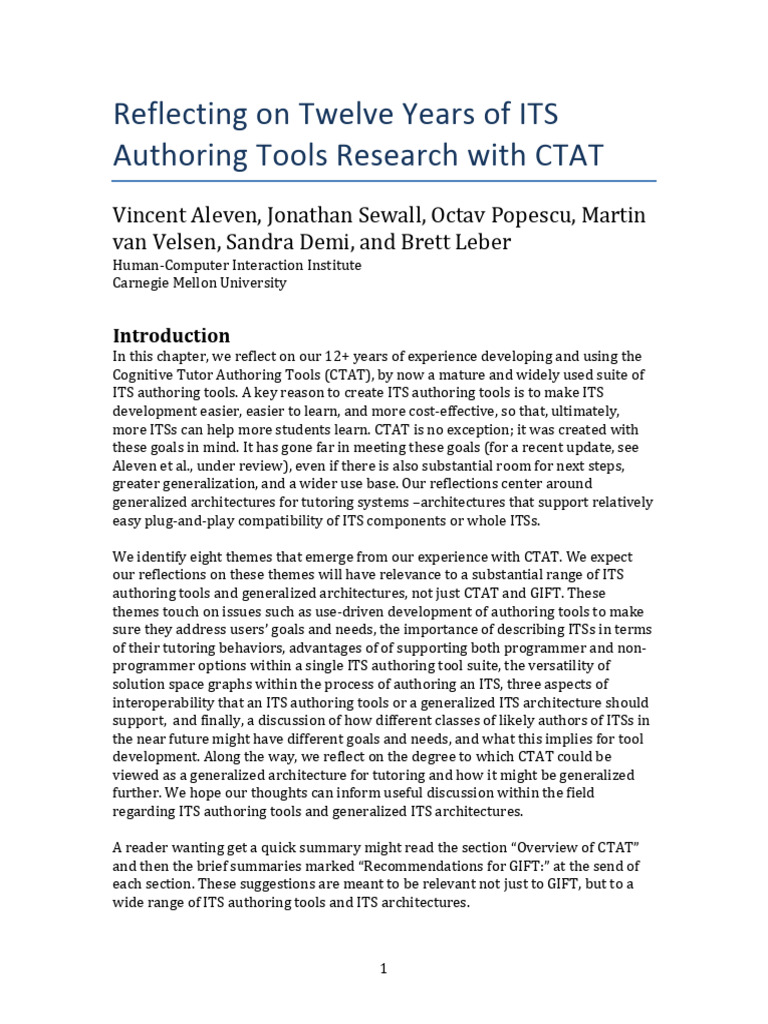 Aleven Et Al. (2015) | PDF | Computing