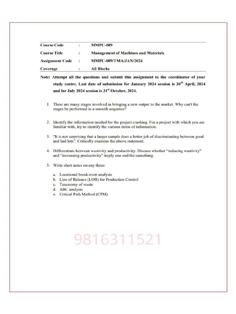 MMPC 009 23-24 @Assignment_Solved_IGNOU | PDF