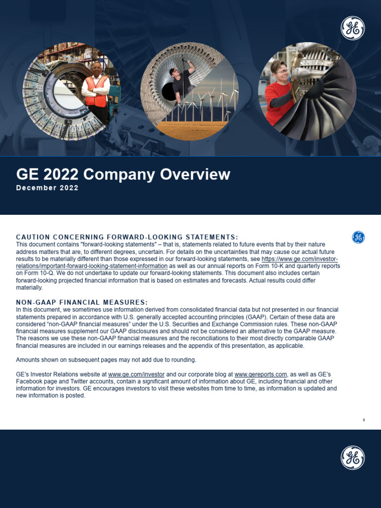 Ge Company Overview | Download Free PDF | General Electric | Sustainability