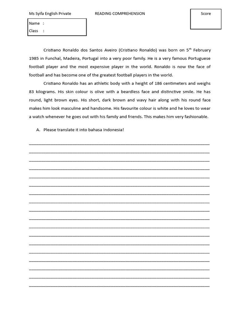 Cristiano Ronaldo: A Descriptive Overview | PDF