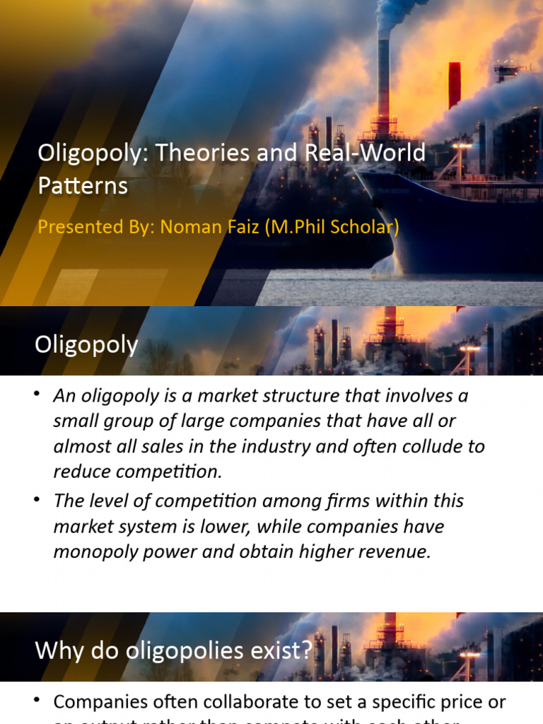 CHAPTER 11 Tight Oligopoly Theories and Real World Patterns | PDF ...