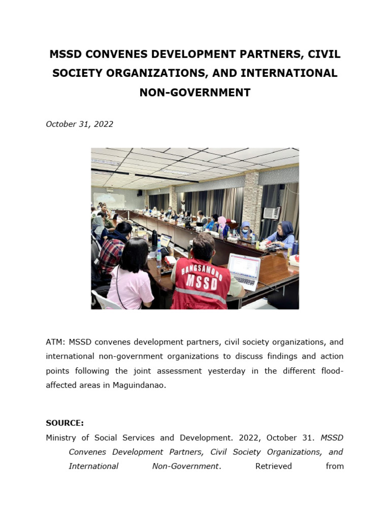 MSSD Flood Response Meeting Summary | PDF