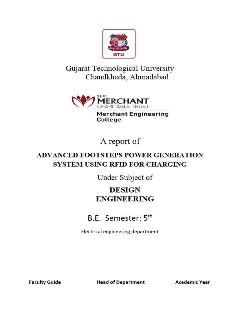 Footstep Power Generator Using RF Id | PDF | Ion | Piezoelectricity