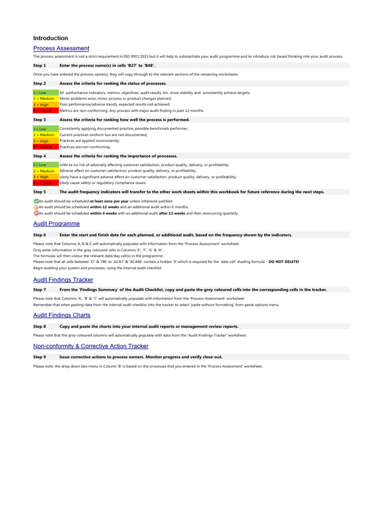 ISO 9001:2015 Audit Process Guide | PDF | Audit | Performance Indicator